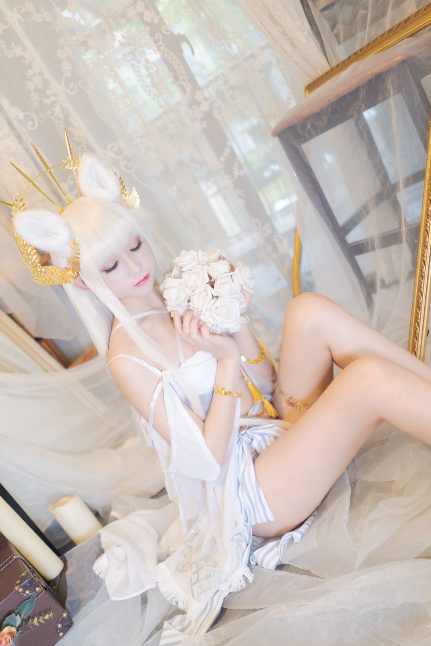 Coser衣衣 – 白金泳装 [30P] – 热力图