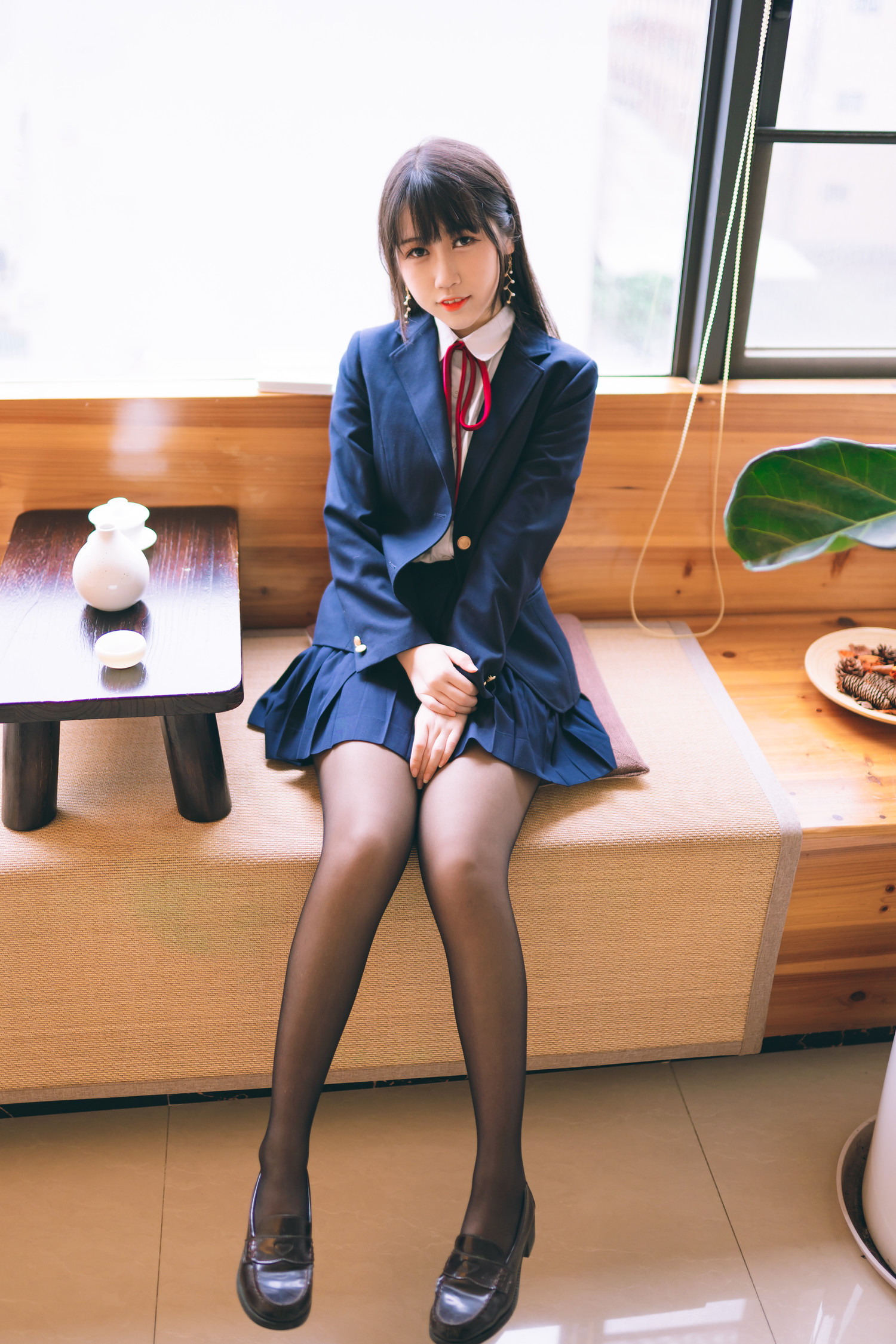 不呆猫 – 黑丝西装JK [64P] – 热力图