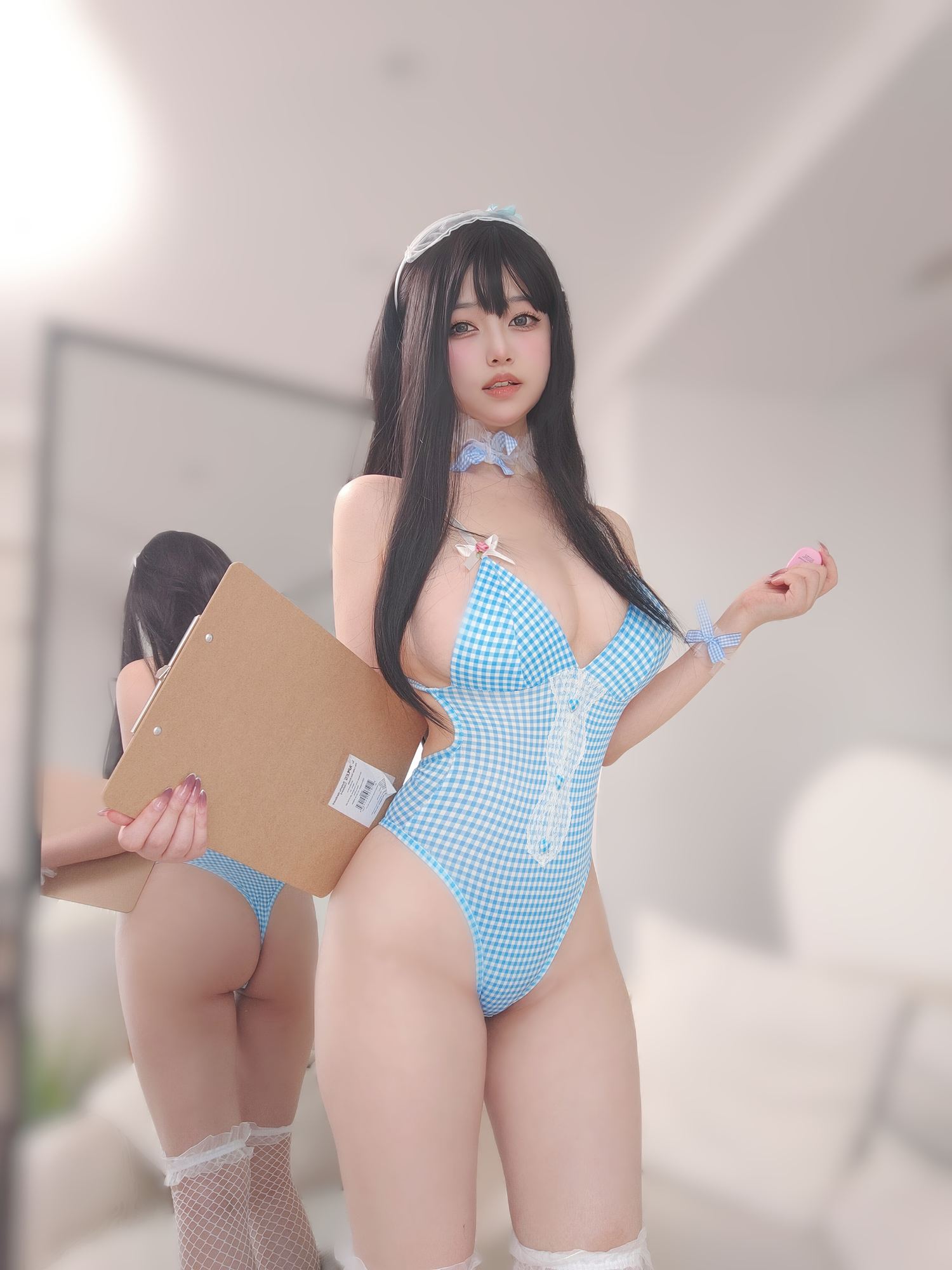 女主K 蓝色泳装女仆 [94P-362MB] – 热力图