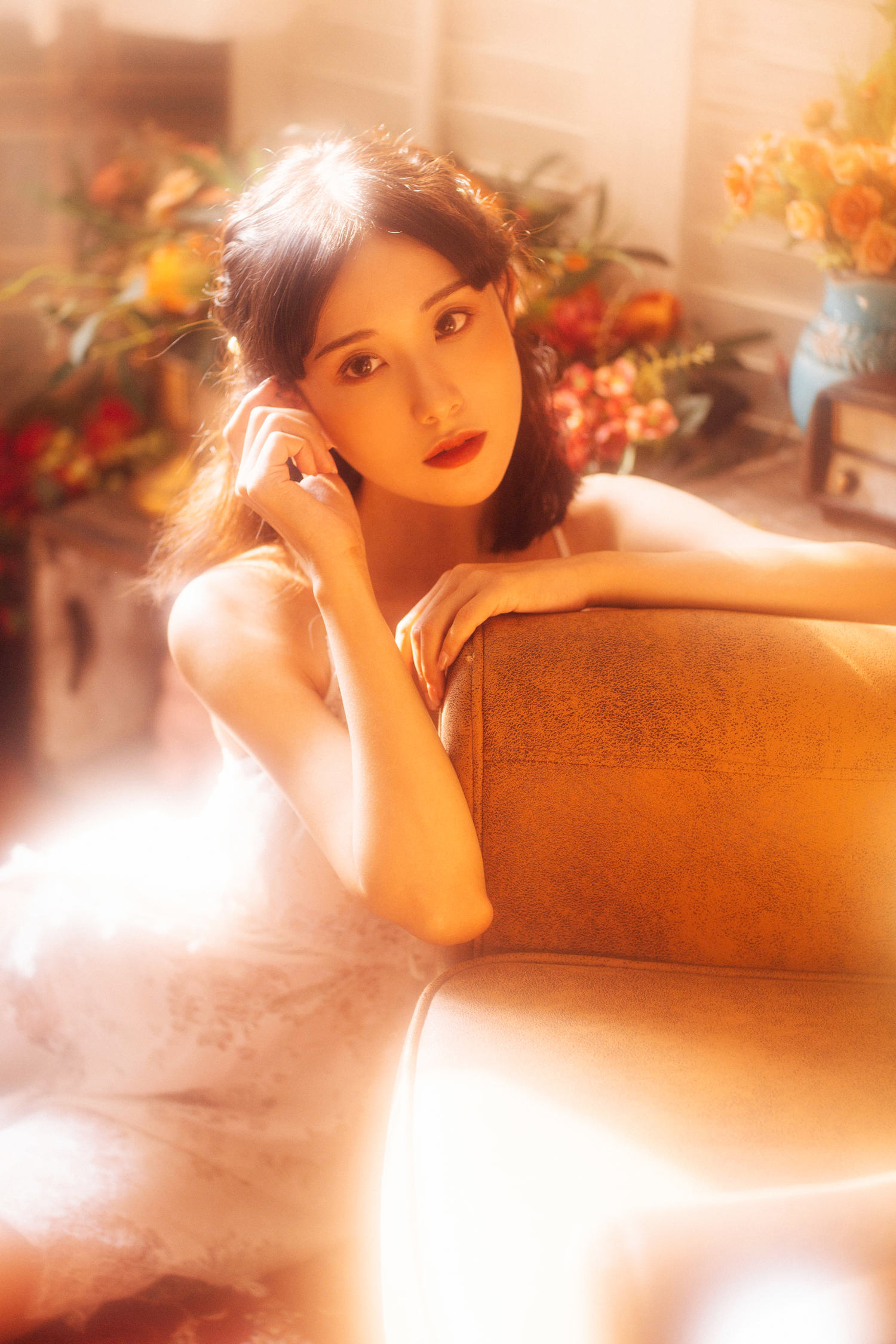 AAAyu阿玉 – 白色透光连衣裙 [25P] – 热力图