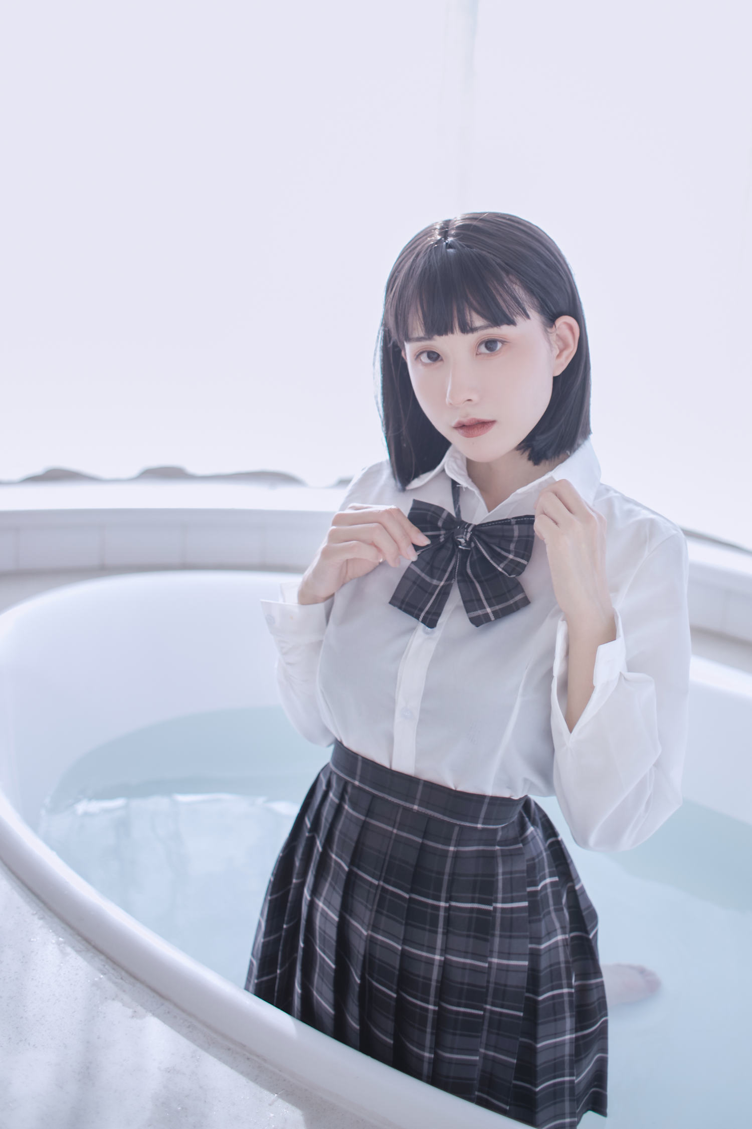 AAAyu阿玉 – 浴缸JK [16P] – 热力图